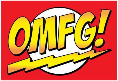 'OMFG! Comic Pop-Art Art Print Poster' Poster | AllPosters.com