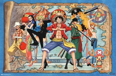 'One Piece - Group Map' Poster - Trends International | AllPosters.com