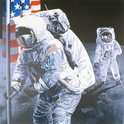 'One Small Step for Man- One giant leap for Mankind, 1975' Giclee Print ...
