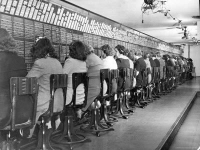 'Operators Working in Telephone Room of the Waldorf Astoria Hotel ...