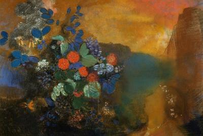 'Ophelia Among the Flowers' Giclee Print - Odilon Redon | AllPosters.com
