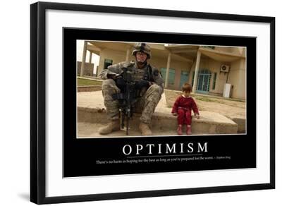'Optimism: Inspirational Quote and Motivational Poster' Photographic ...