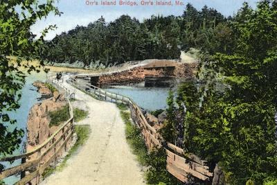 'Orr's Island, Maine - View of Orr's Island Bridge' Prints - Lantern ...