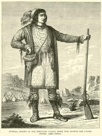 Osceola, Leader of the Seminoles During their War Against the United ...