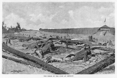 'Ottawa Native Americans Under Pontiac Besiege Fort Detroit But Later ...