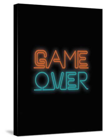 'Neon - Game Over' Stretched Canvas Print - Otto Gibb | AllPosters.com
