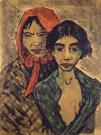 'Gypsies, Lithograph' Giclee Print - Otto Mueller | AllPosters.com
