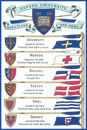 'Oxford University Rowing Team Flags' Posters | AllPosters.com