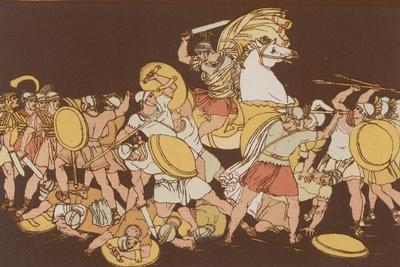 'P Decius Mus Devoting Himself for His Country' Giclee Print ...