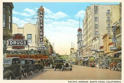'Pacific Avenue, Santa Cruz' Poster | AllPosters.com