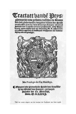 'Pacification of Ghent' Giclee Print | AllPosters.com