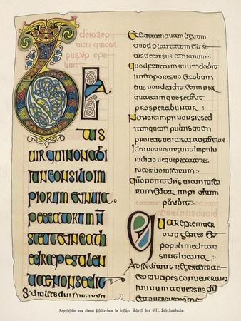 'Page from an Irish Psalter' Posters | AllPosters.com