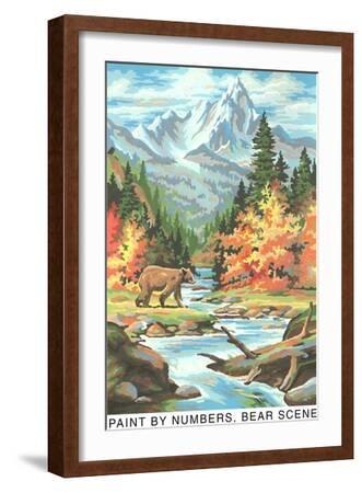 'Paint by Numbers, Bear Scene' Prints | AllPosters.com