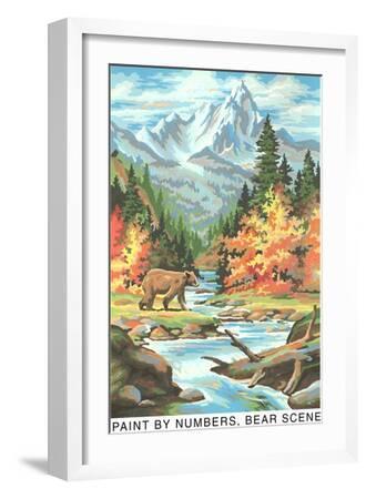 'Paint by Numbers, Bear Scene' Prints | AllPosters.com