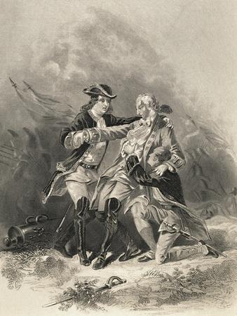 'Painting of Death Scene for General James Wolfe' Giclee Print ...