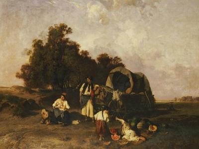 'A Gypsy Encampment, 1895' Giclee Print - Pal Bohm | AllPosters.com