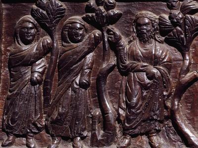 'Panel from Wooden Door of Basilica of St Sabine, Rome, Italy, 5th ...