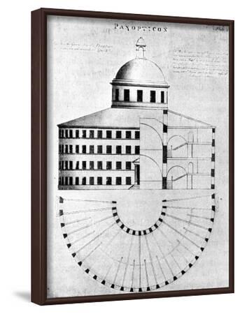 'Panopticon -Prison Design by Jeremy Bentham' Photographic Print ...