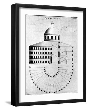 'Panopticon -Prison Design by Jeremy Bentham' Photographic Print ...