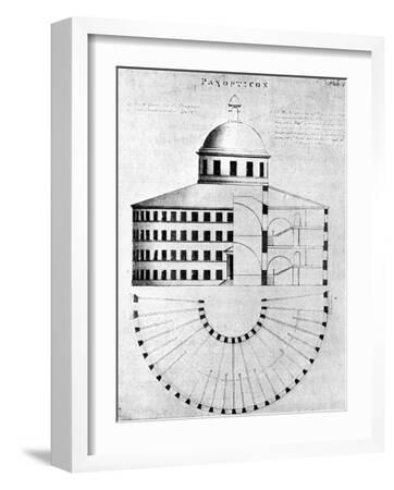 'Panopticon -Prison Design by Jeremy Bentham' Photographic Print ...