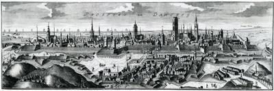 'Panoramic View of Danzig (Gdansk), 18th Century' Giclee Print ...