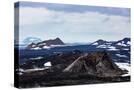 Panoramical view of Reeky lavas field in the geothermal valley ...