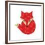 'Little Red Fox Made of Triangles.' Art - panova | AllPosters.com