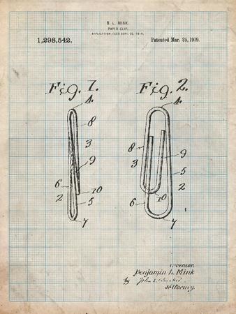 'Paper Clip Patent' Prints - Cole Borders | AllPosters.com