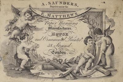 'Paper Stainers, a Saunders, Trade Card' Giclee Print | AllPosters.com