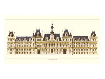 'Paris, Hotel de Ville' Posters - Libero Patrignani | AllPosters.com