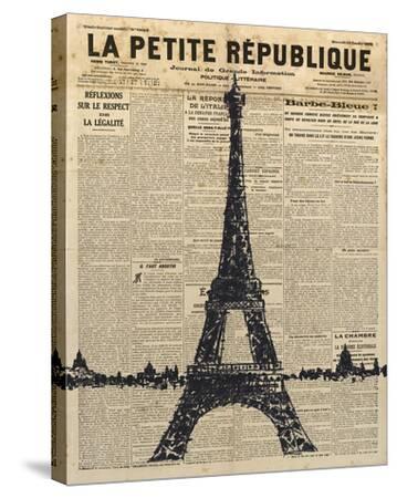 'Paris Journal I' Stretched Canvas Print - Maria Mendez | AllPosters.com