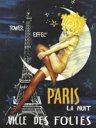 'Paris Moon' Giclee Print | AllPosters.com