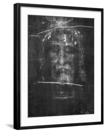 'Part of the First Photograph of the Shroud Showing the Face ...