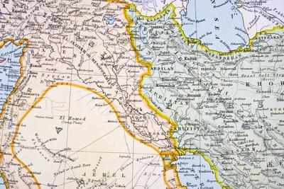 'Partial Map of the Middle East in the 1890s, from 'The Citizen's Atlas ...