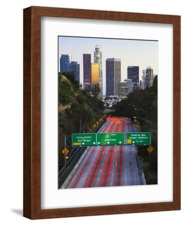 'Pasadena Freeway (Ca Highway 110) Leading to Downtown Los Angeles ...