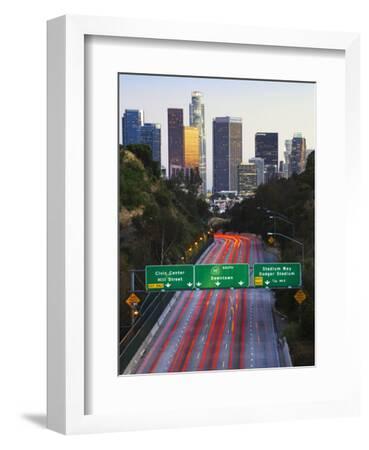 'Pasadena Freeway (Ca Highway 110) Leading to Downtown Los Angeles ...