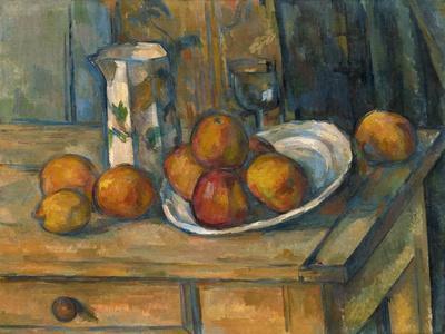 Still Life with Milk Jug and Fruit, by Paul Cezanne, 1900, French Post ...