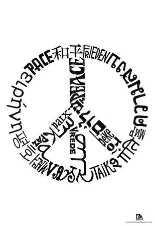 'Peace Languages Text Poster' Posters | AllPosters.com