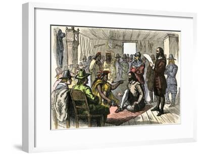 'Peace Treaty Between Chief Massasoit and Plymouth Colonists, 1621 ...