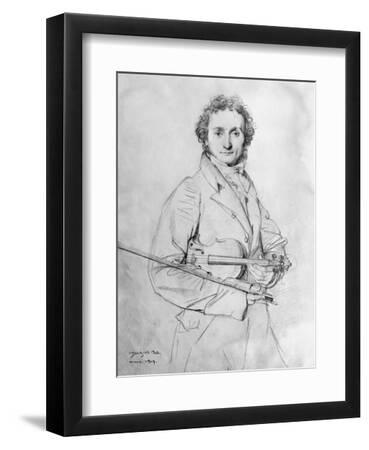 'Pencil Sketch of Niccolo Paganini by Jean Auguste Dominique Ingres ...