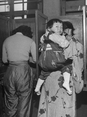 'People Voting During Japanese Elections' Photographic Print - Alfred ...