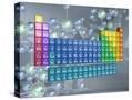 'Periodic table of the elements and molecules' Photographic Print ...