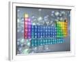 'Periodic table of the elements and molecules' Photographic Print ...