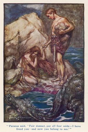 'Perseus and Andromeda' Print - Arthur Rackham | AllPosters.com