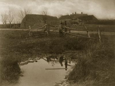 A Marsh Farm, C.1886 (Photograph) Giclee Print - Peter & Goodall Thomas ...