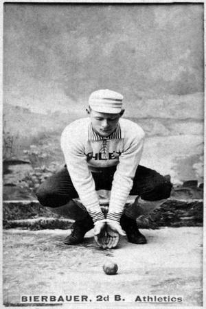 'Philadelphia, PA, Philadelphia Athletics, Lou Bierbauer, Baseball Card ...