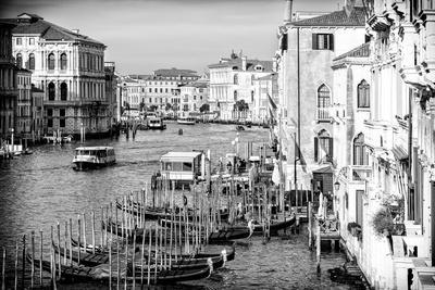 'Boats and Gondolas in a Canal, Grand Canal, Venice, Italy ...