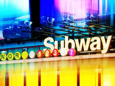'Urban Stretch Series, Fine Art, Subway, Colors, Times Square ...