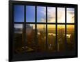 Window View - NY Skyscrapers at Sunset - Manhattan - New York City ...
