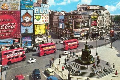 'Picadilly Circus, London, England' Print | AllPosters.com